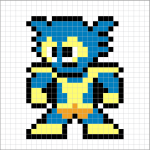 Plantilla Hama Beads de He-man | 【Pixel Real